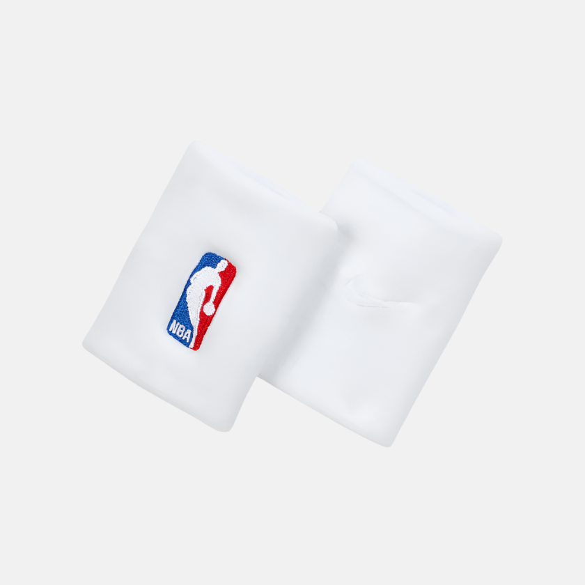 Nike NBA Dri-FIT Basketball Wristbands (1 Pair) -White/White/Black/Bla ...