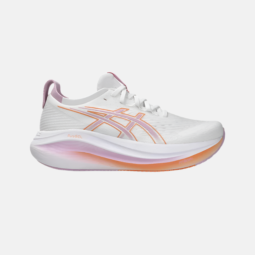 Asics Gel-Nimbus 27 Women's Running Shoes -White/Light Ube – Gambol
