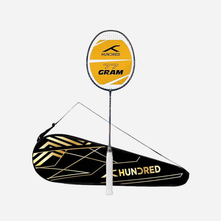 Hundred Cult 77 Badminton Racquet -Blue/Grey/White/Black – Gambol