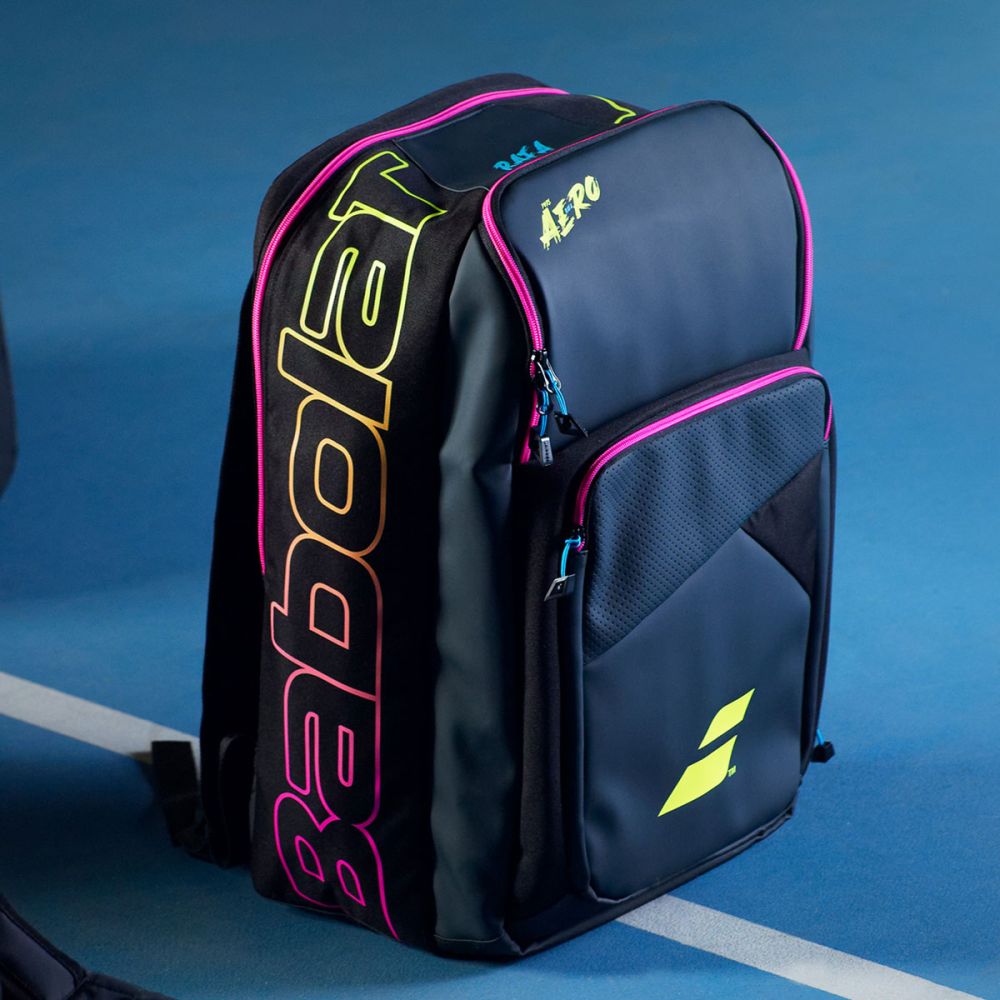 BABOLAT PURE AREO RAFA G2 TENNIS BACKPACK BLUE/YELLOW/PINK – Gambol